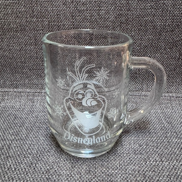 Disney | Dining | Disney Olaf Glass Mug Cup Disneyland Frozen | Poshmark